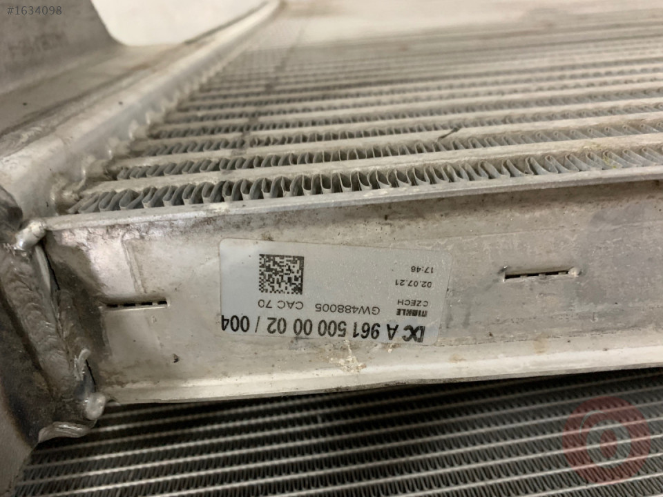 MERCEDES ACTROS ÇIKMA ORJİNAL TURBO RADYATÖRÜ A9615000002 Çıkma Yedek ...