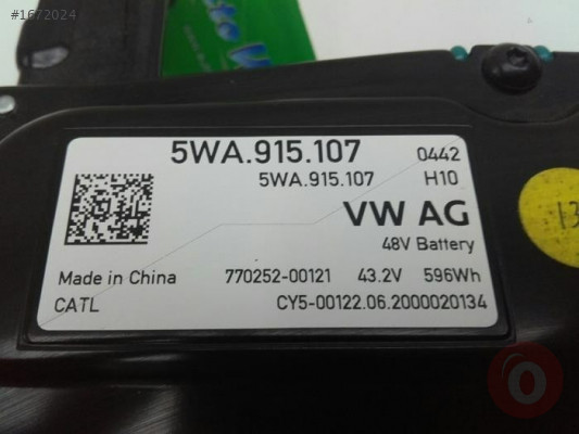5wa915107 Hybrid Lityum Pil Batarya Akü Çıkma Hatasız otocikma.com' da ...
