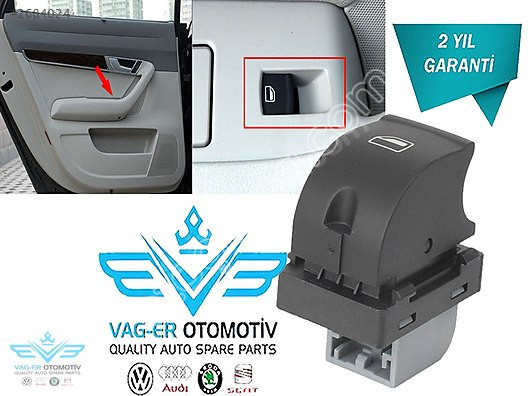 Audi A3 2009-2012 Arka Sağ Cam Açma Kapama Düğmesi Tuşu 4f09 otocikma ...