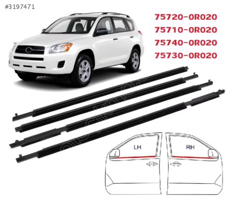Çıta Cam Sıyırıcı Fitil Ön Sağ Dış Toyota Rav-4 09-12 75710-0r020 Konya ...