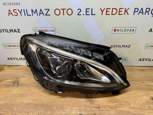 Mercedes C Serisi W205 Sağ Far Led Sıfır Logolu A2059067403 otocikma ...