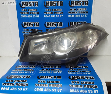 Renault Megane 2 Sol Ön Far (siyah) otocikma.com' da - 3330110
